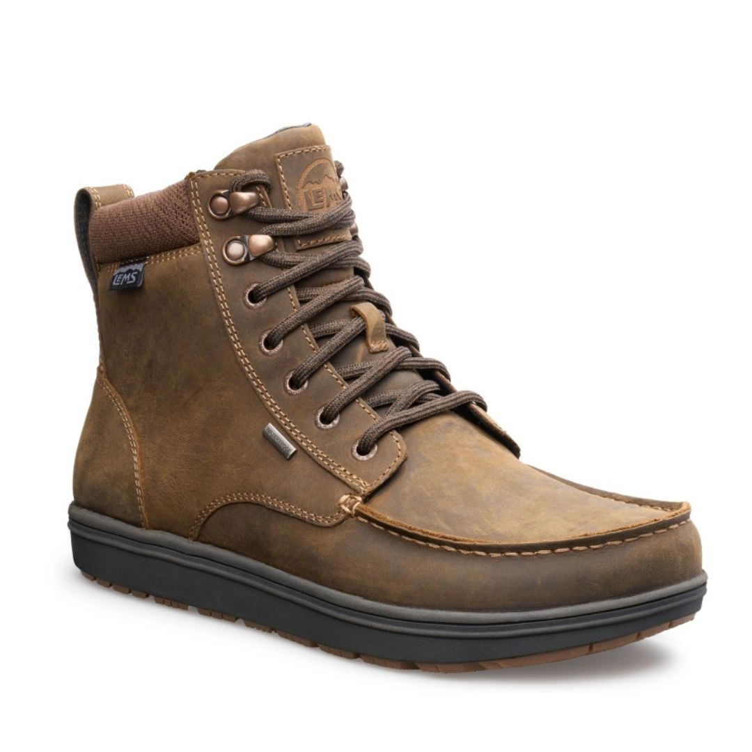 LEMS BOULDER BOOT LEATHER GRIP WATERPROOF - Barefoot Life